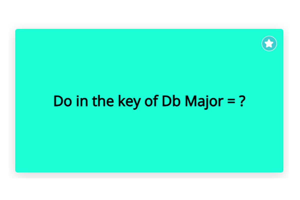 Scales: Db Major Scale: Letter Names & Solfege (Flashcards) - PIANO-OLOGY